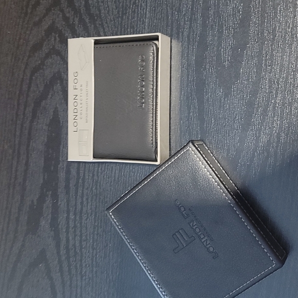 London Fog | Bags | Nwt London Fog Black Leather Wallet | Poshmark